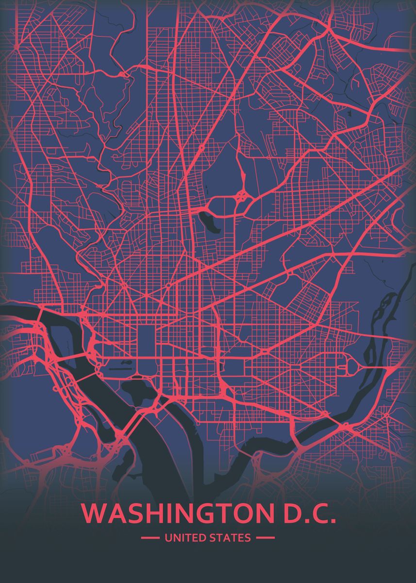 'Washington' Poster, picture, metal print, paint by Alexandros ...