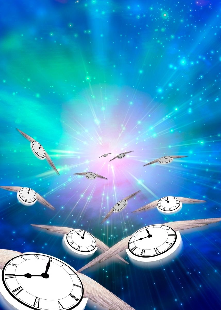 'Flow of Time' Poster, picture, metal print, paint by Bruce Rolff ...