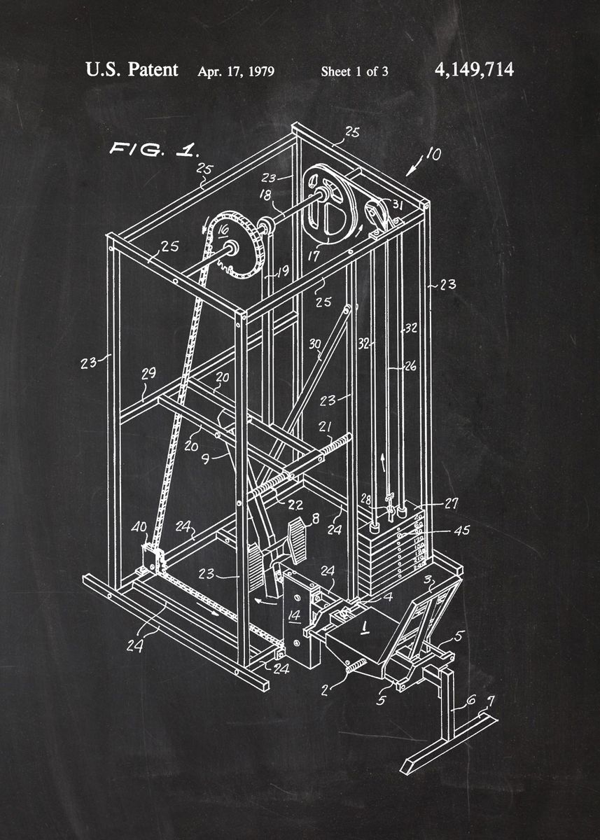 '1979 Exercise Machine' Poster by Nicram K | Displate