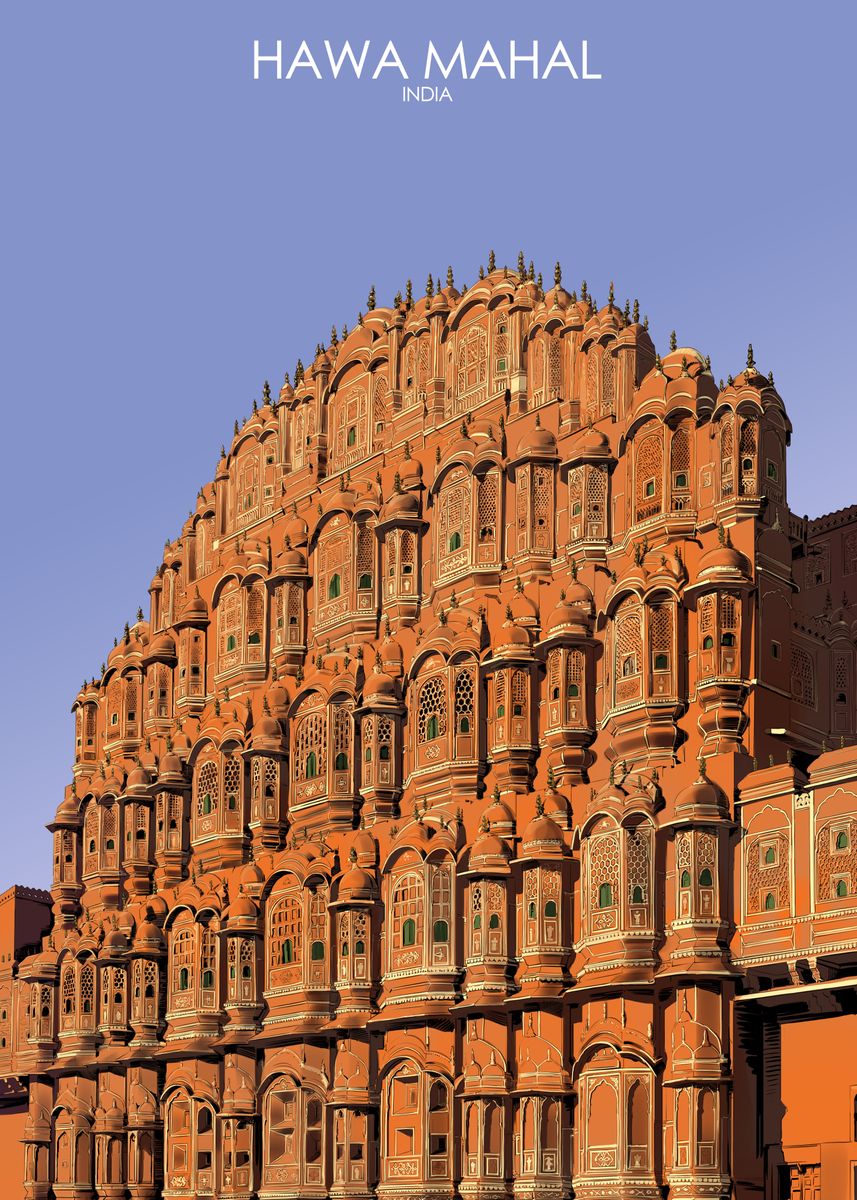'Hawa Mahal in India' Poster, picture, metal print, paint by Studio 324 ...