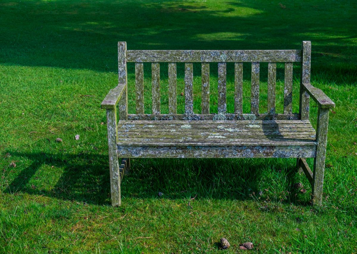 'The Moss Bench' Poster by Jonathan Wilkins | Displate