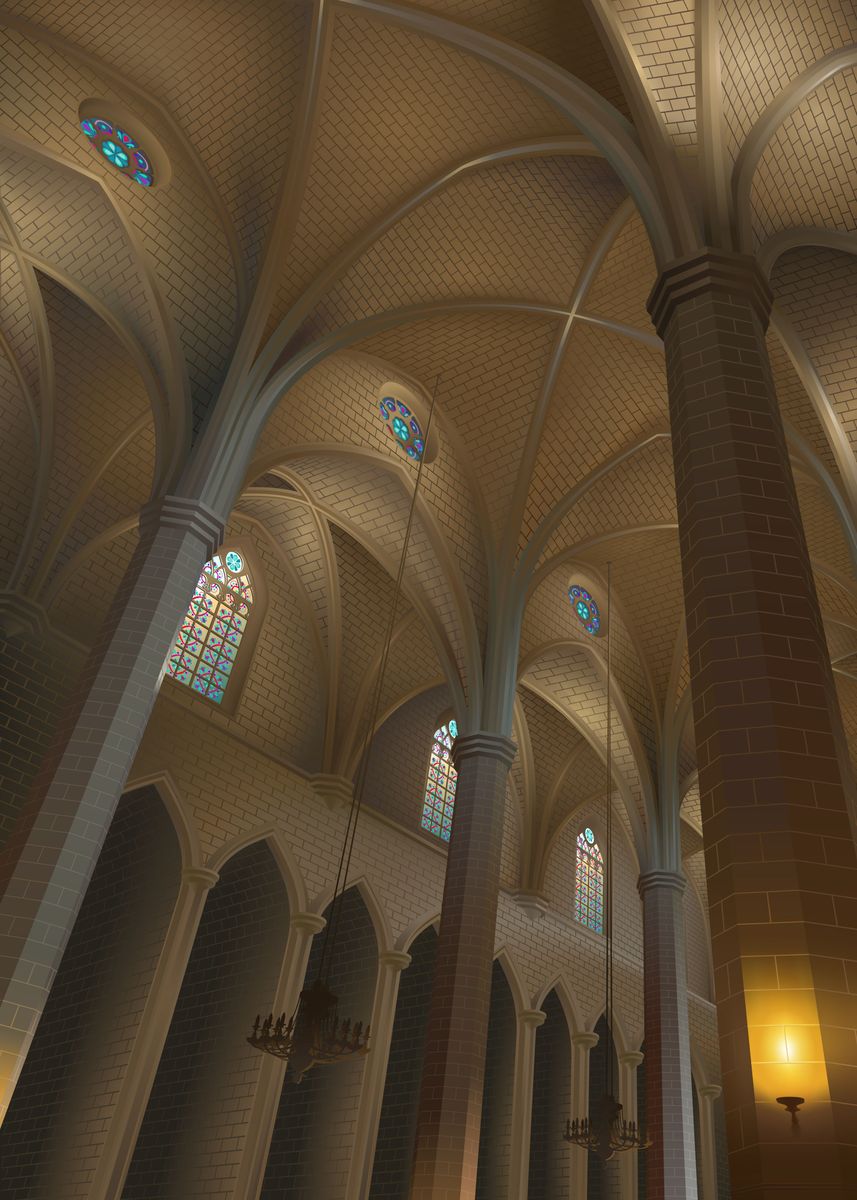 'Santa Maria del Mar church' Poster by Anastasios Pappas | Displate