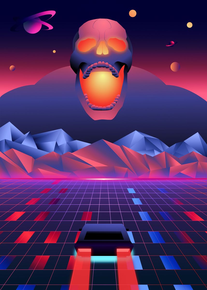 'New Retro' Poster by Unubold Baatarsuren | Displate