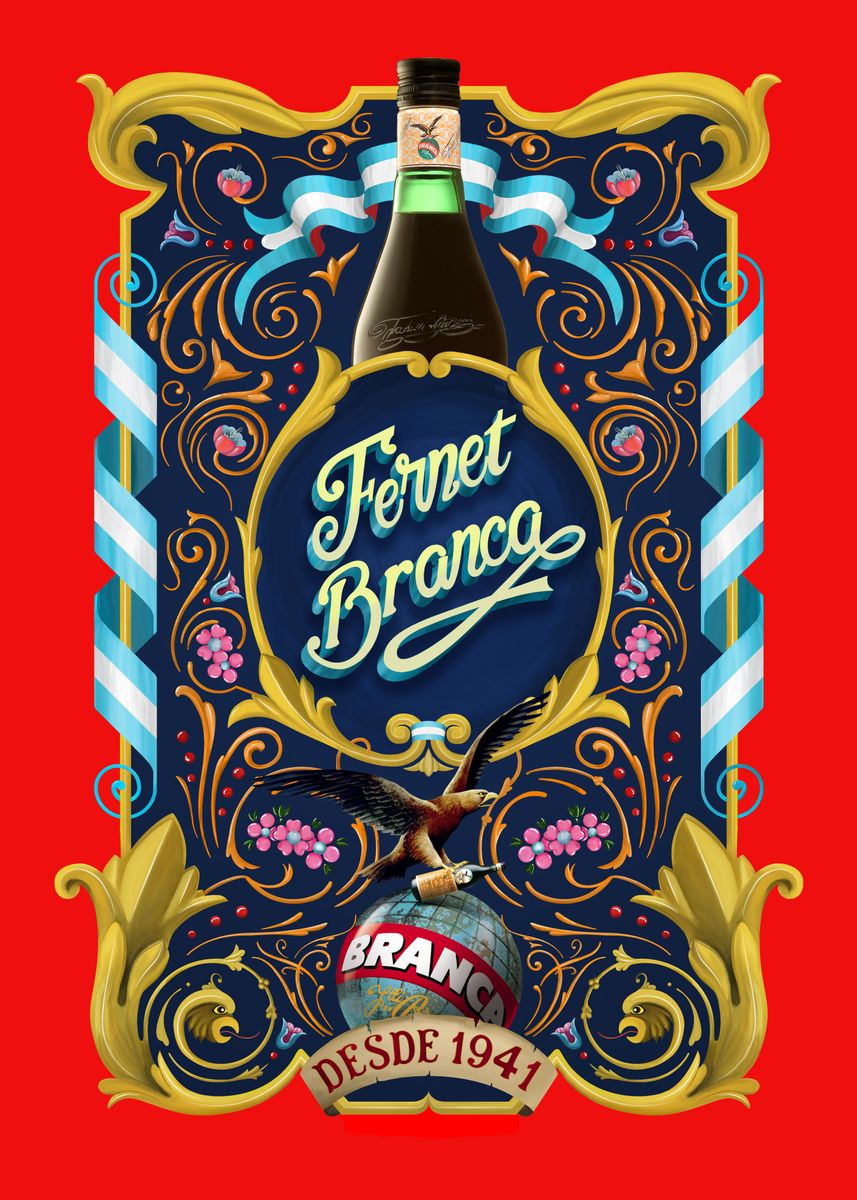 'Fernet Branca Buenos Aires' Poster, picture, metal print, paint by ...