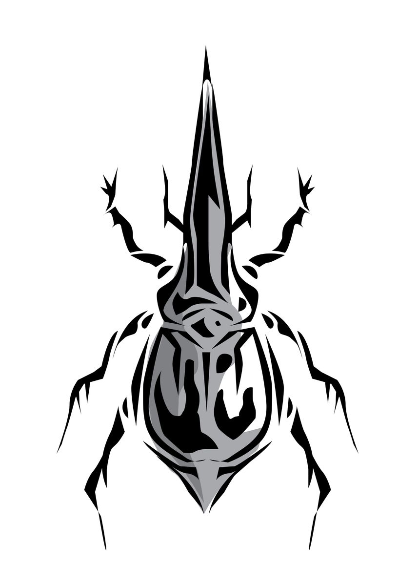 'Insect Tribal Style' Poster, picture, metal print, paint by Rifqi ...