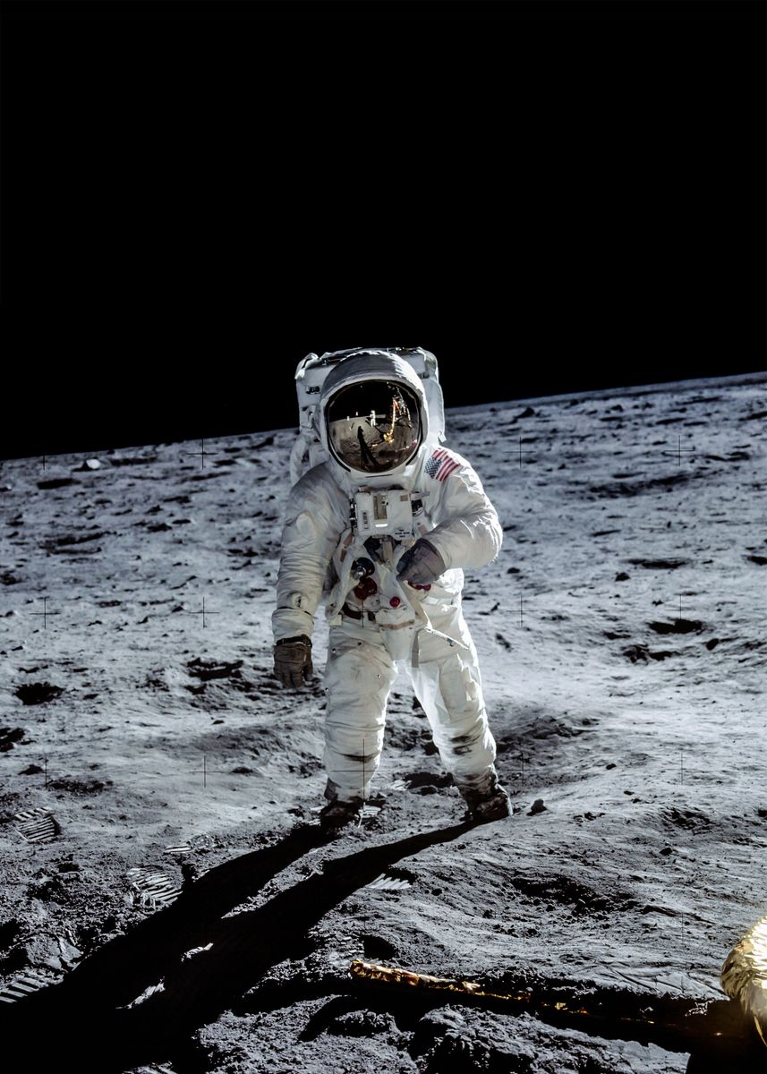 'Apollo 11 Moon Landing' Poster, picture, metal print, paint by ...