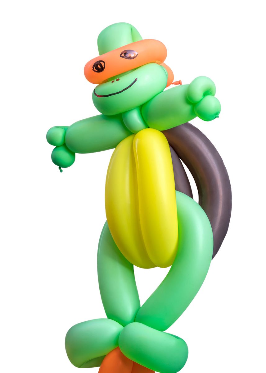 ' puppet made with balloon' Poster, picture, metal print, paint by ...