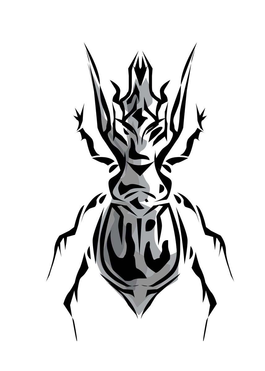 ' Insect Tribal Style' Poster, picture, metal print, paint by Rifqi ...