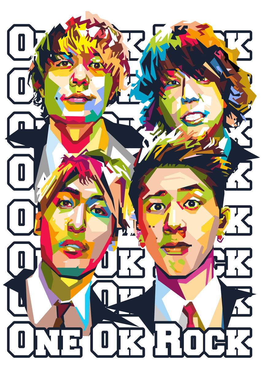 'One Ok Rock' Poster, picture, metal print, paint by Eki D Surya | Displate