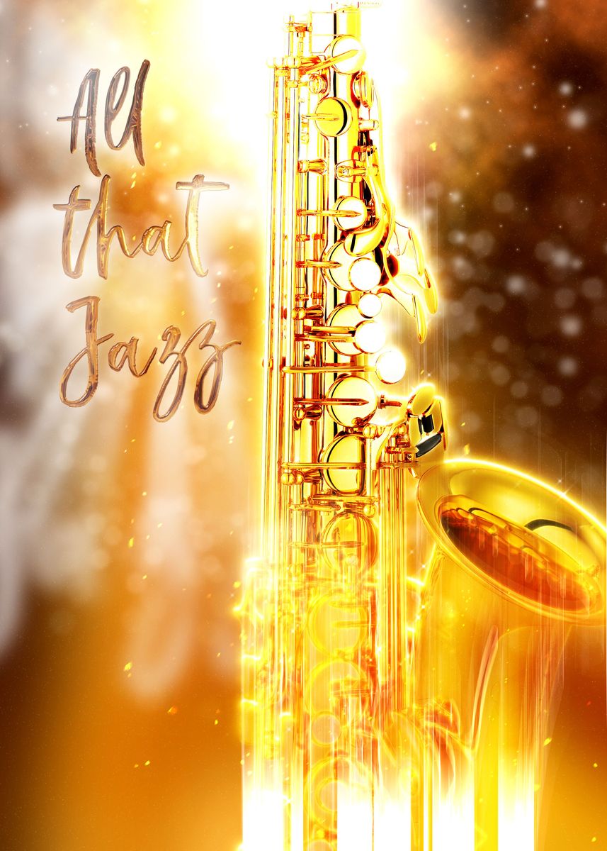 'All that Sax' Poster, picture, metal print, paint by Petra ...