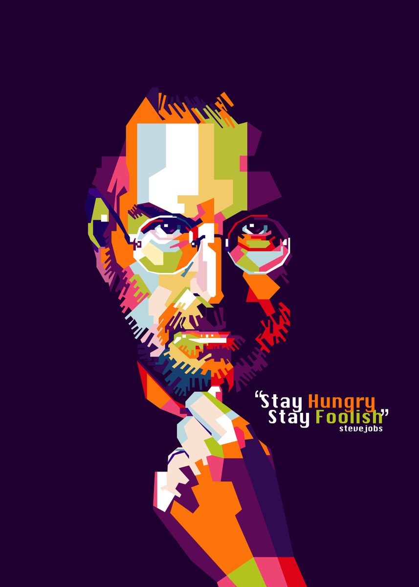 'Steve Jobs' Poster, picture, metal print, paint by Gilang Bogy | Displate