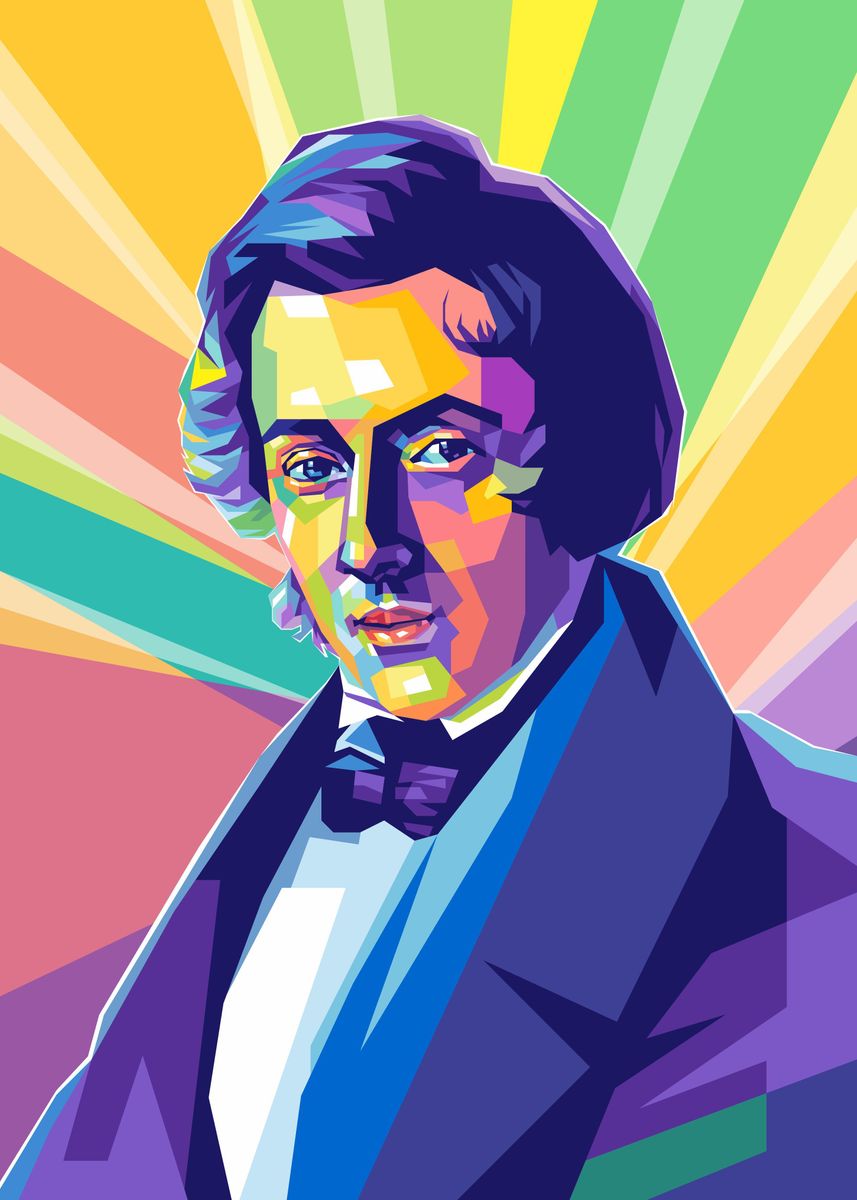 'Frederic Francois Chopin' Poster, picture, metal print, paint by Dayat ...