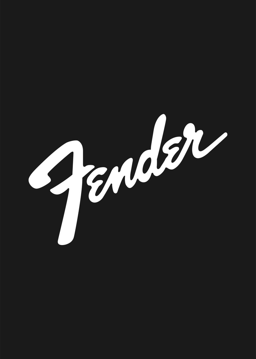 'Fender Guitar' Poster, picture, metal print, paint by Fakun | Displate