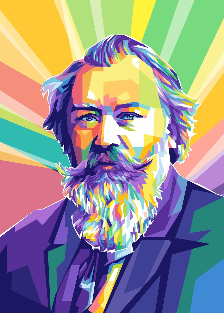 'Johannes Brahms' Poster by Dayat Banggai | Displate
