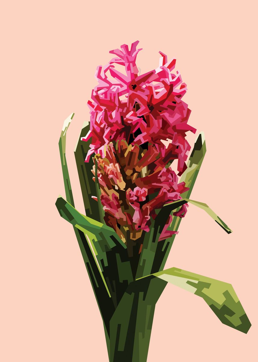 'Hyacinth' Poster, picture, metal print, paint by Ef Fadli | Displate