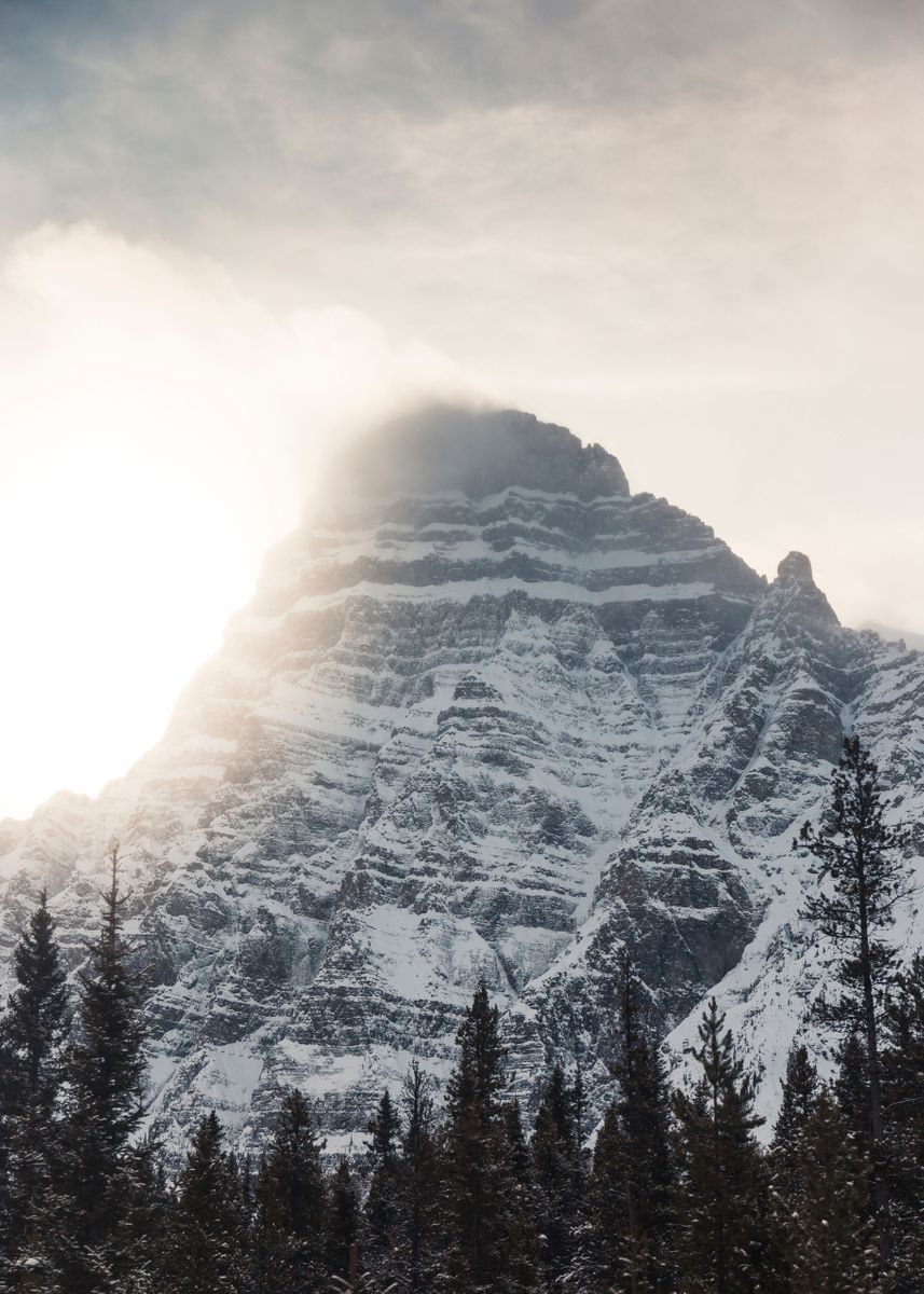 'Glowing Summit' Poster, picture, metal print, paint by Csaba Nagy ...