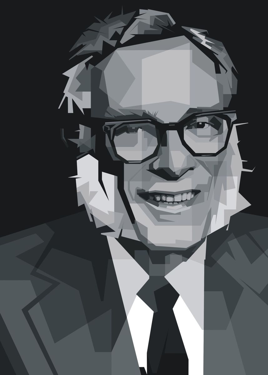 'Isaac Asimov' Poster, picture, metal print, paint by Muhammad Irsan ...