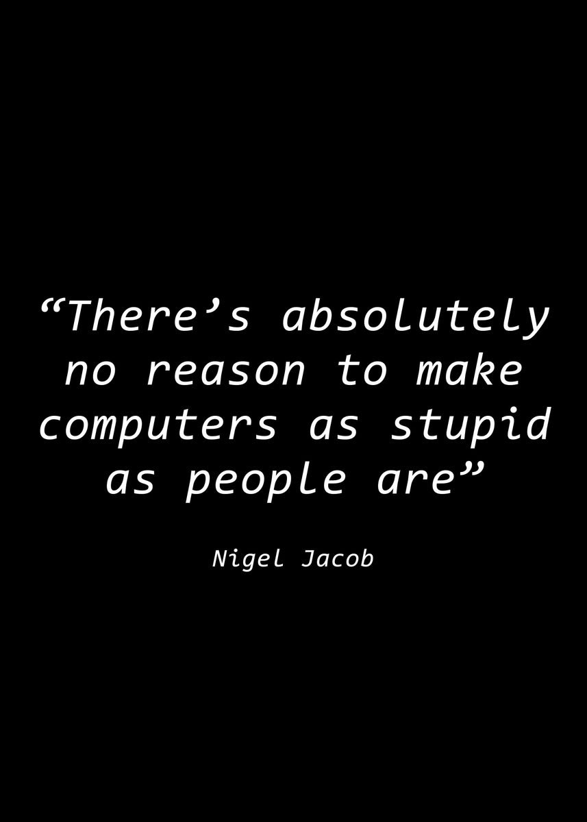 'dumb computers ' Poster, picture, metal print, paint by Francisco ...