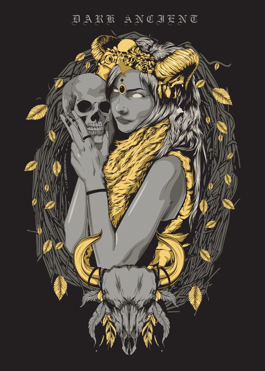 'dark ancient 3' Poster, picture, metal print, paint by hendra pratama ...