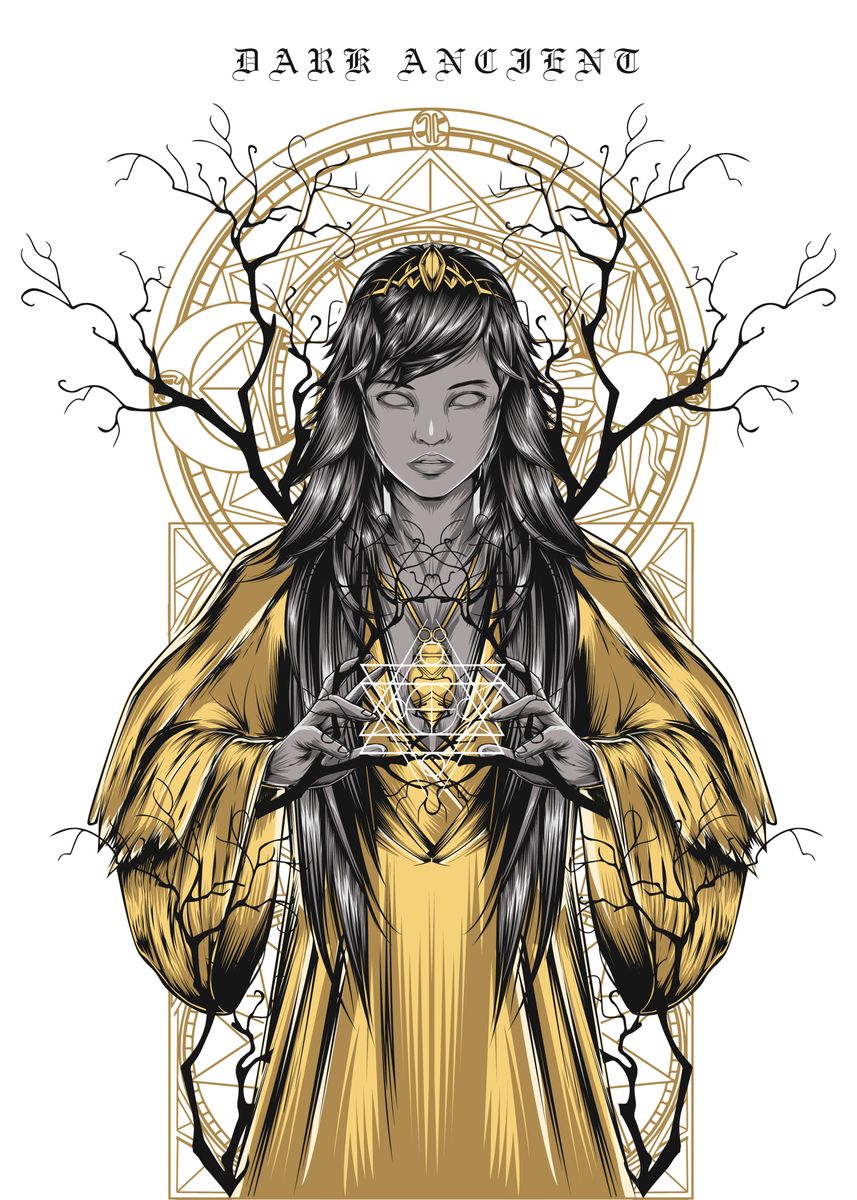 'dark ancient 2' Poster, picture, metal print, paint by hendra pratama ...