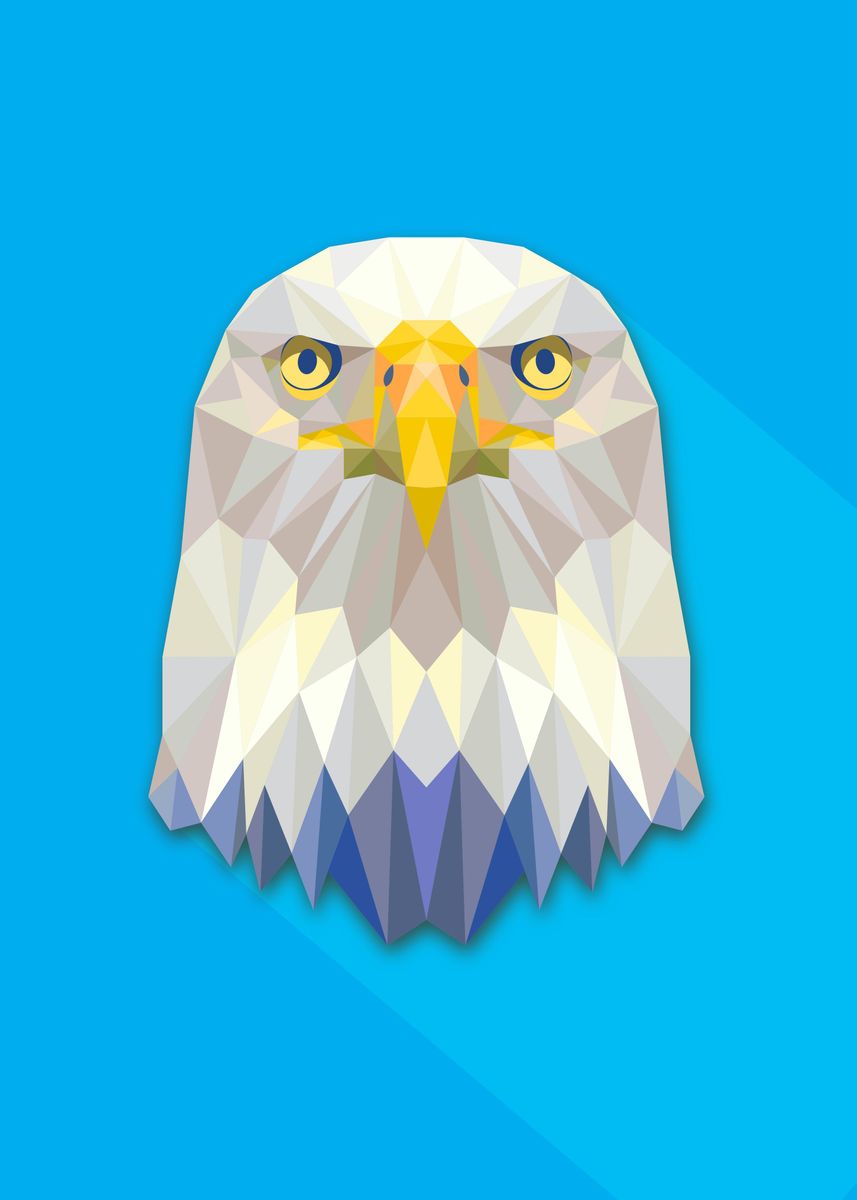 'Eagle Triangle Design' Poster by farid faizal | Displate