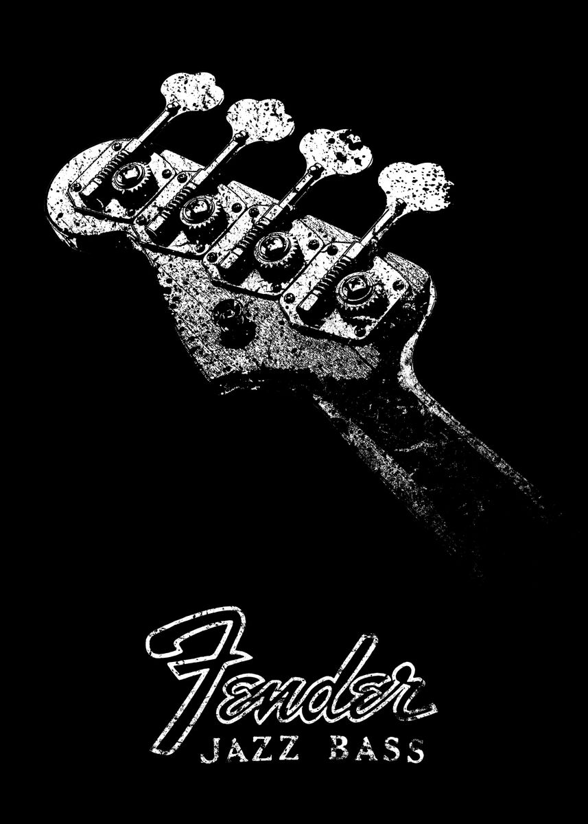'Fender Jazz Bass' Poster, picture, metal print, paint by Carlos ...