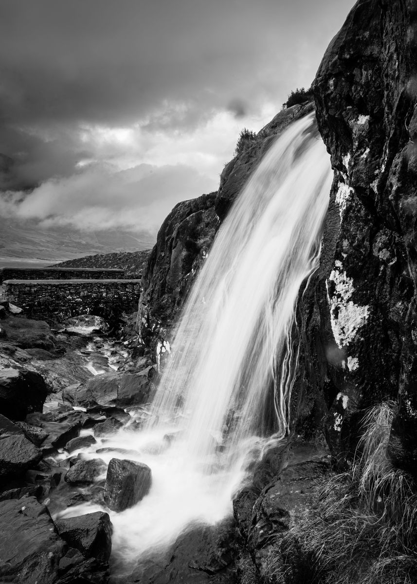 'Conor Pass Waterfall' Poster by Daniel OShea | Displate