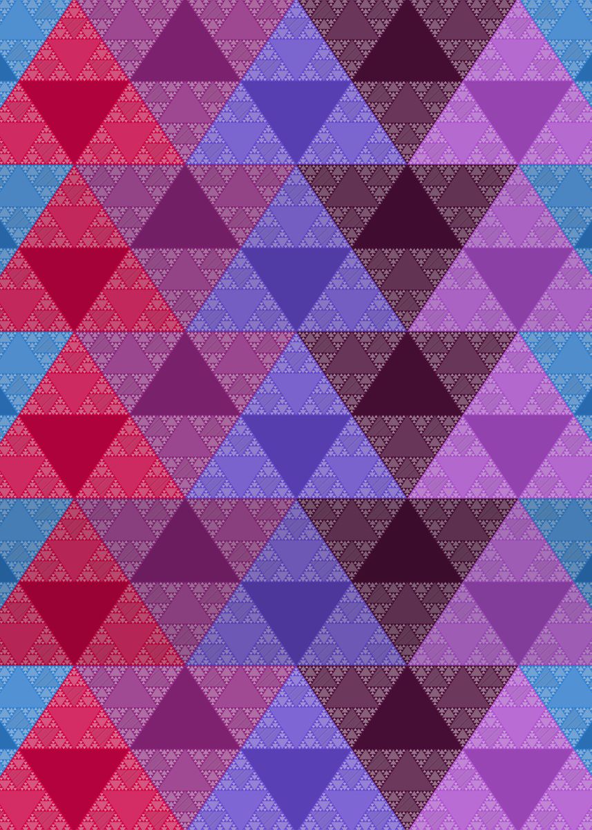 'Funky Triangle Structure' Poster, picture, metal print, paint by John ...