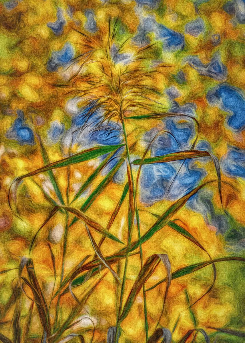 'Grass and Sky' Poster, picture, metal print, paint by Joyce Steele ...