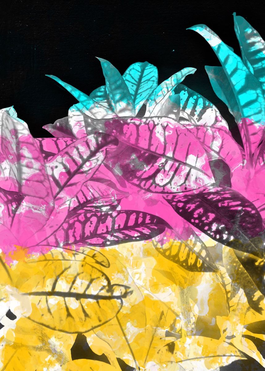 'leaves texture abstract' Poster by timmy LA | Displate