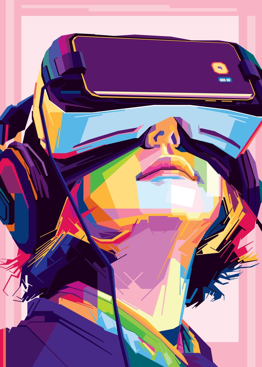 'Virtual Reality' Poster, picture, metal print, paint by Asad Asad ...