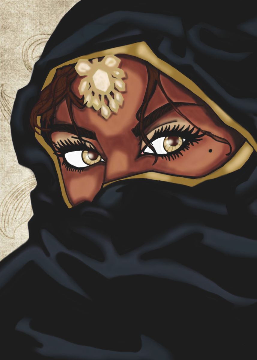 'Arabian Eyes' Poster, picture, metal print, paint by Daniel Smith ...