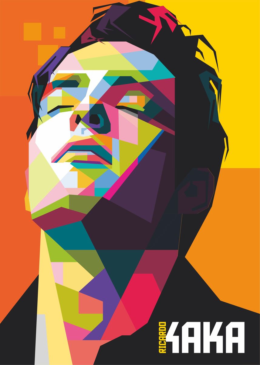 'Ricardo Kaka' Poster, picture, metal print, paint by Ali Ridho | Displate