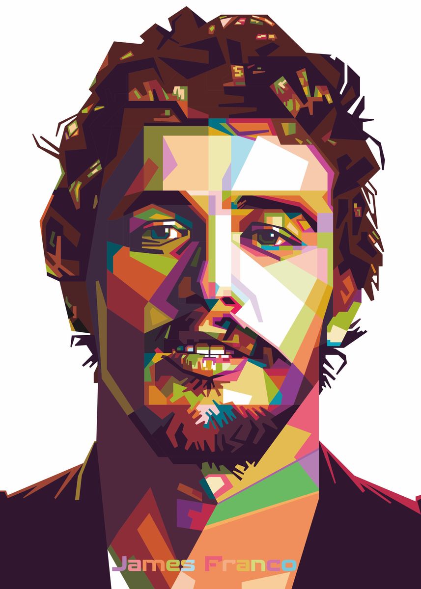 'James Franco' Poster, picture, metal print, paint by Royyen Roy | Displate