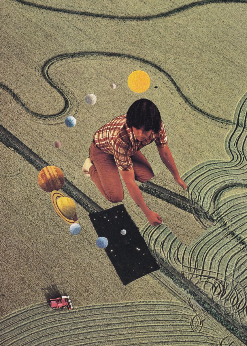 'Solar System [collage]' Poster, picture, metal print, paint by Lerson ...