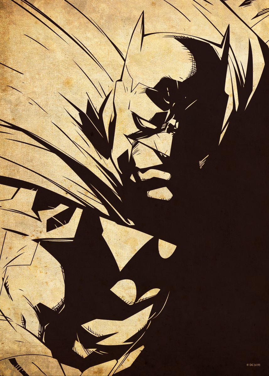 'Batman' Poster, picture, metal print, paint by DC Comics | Displate