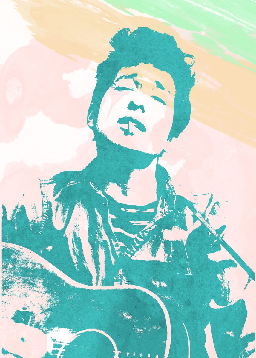 'Bob Dylan' Poster, picture, metal print, paint by Mr Maker | Displate