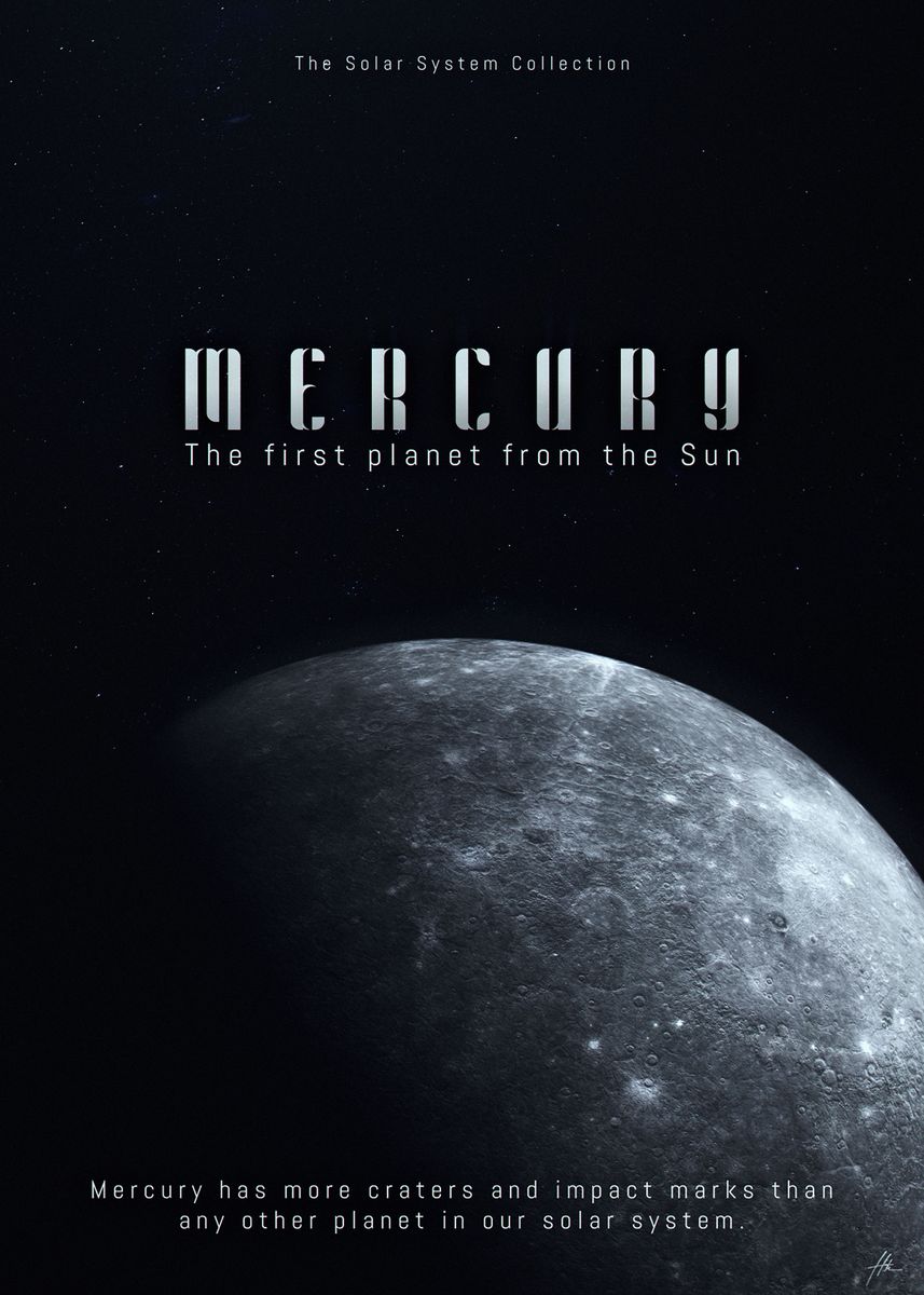 'Mercury' Poster, picture, metal print, paint by hkon | Displate