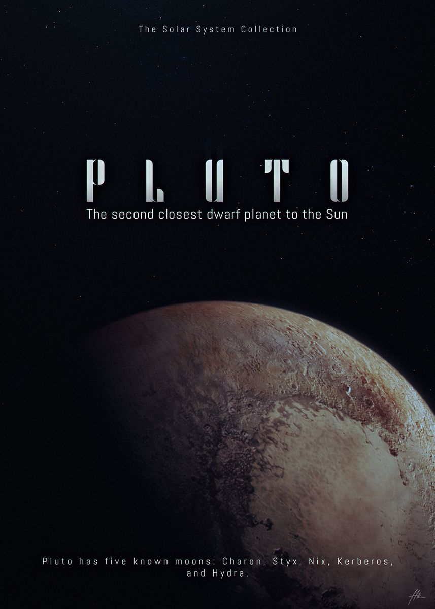 'Pluto' Poster, picture, metal print, paint by hkon | Displate