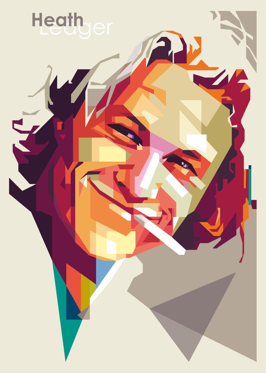 'Heath Ledger' Poster, picture, metal print, paint by Deni Rahayu ...