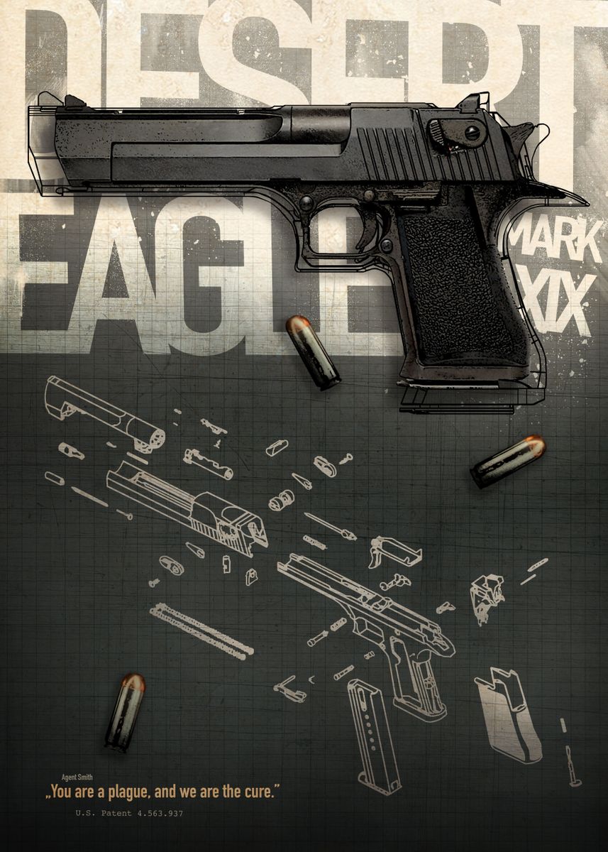 'Desert Eagle' Poster, picture, metal print, paint by Eden Design ...