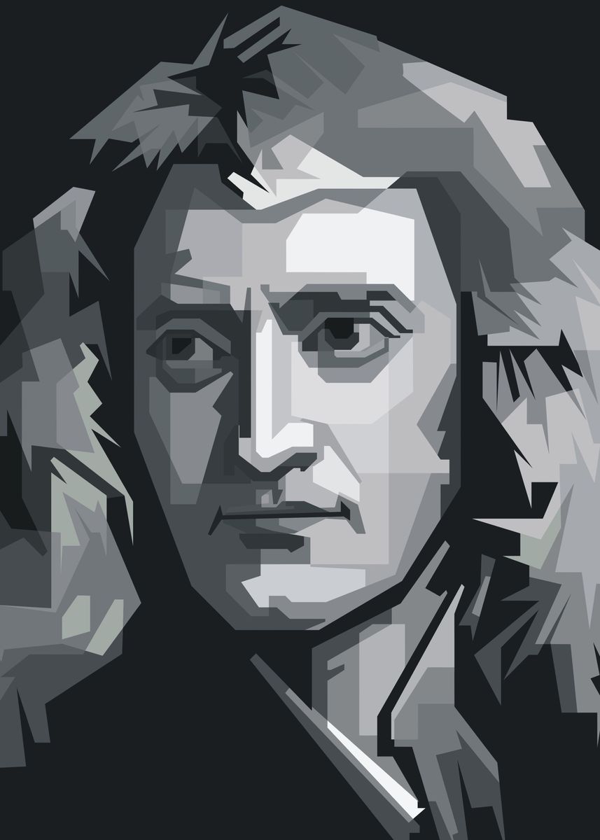 'Sir Isaac Newton' Poster, picture, metal print, paint by Muhammad ...