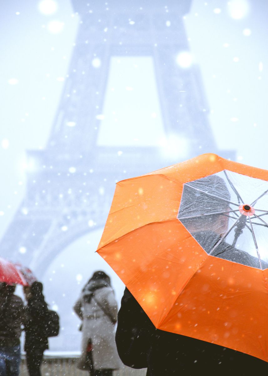 'Winter Orange' Poster, picture, metal print, paint by Krystal Ashley ...