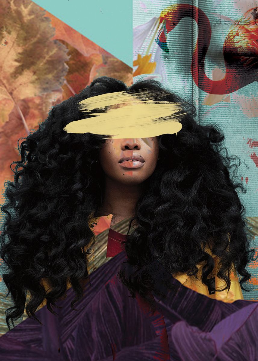 'SZA Collage' Poster, picture, metal print, paint by Jovana Krstanovic ...