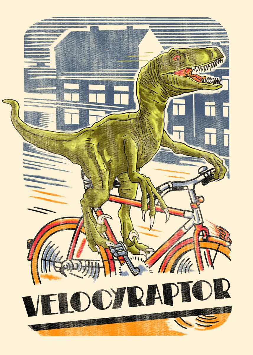 'Velocyraptor' Poster, picture, metal print, paint by Dina Prasetyawan ...