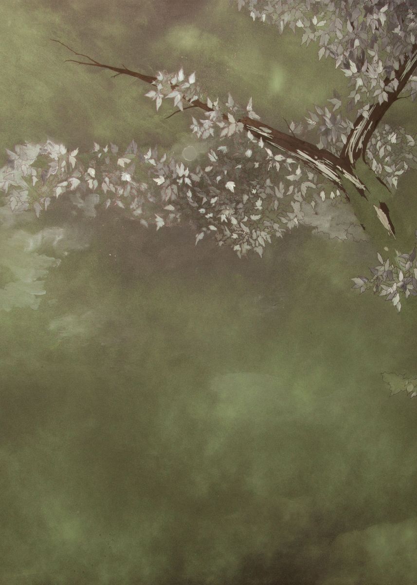 'Moon Light Tree' Poster, picture, metal print, paint by Peter Gillies ...