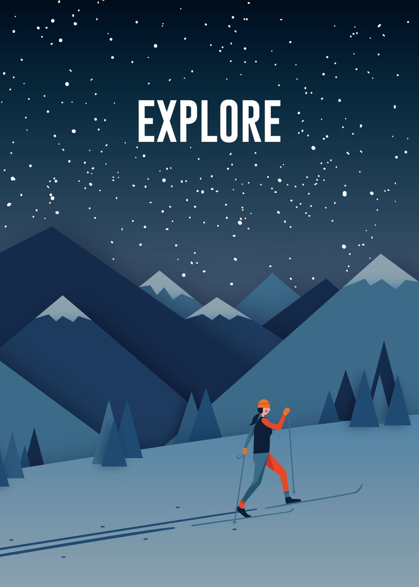 'Exploring' Poster, picture, metal print, paint by carlotta gasparini ...