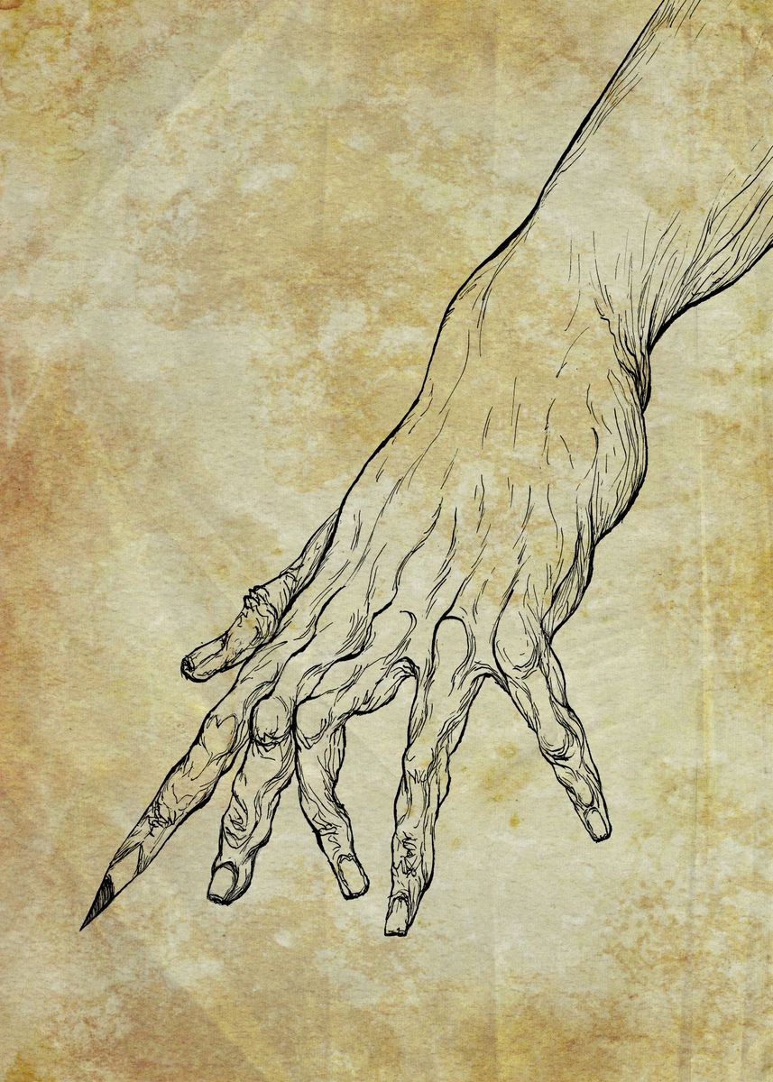 'The sixth finger' Poster, picture, metal print, paint by gunberk ...