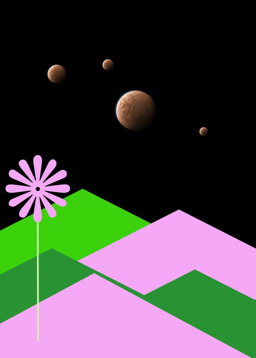 'Magic field' Poster, picture, metal print, paint by Milko Cicmil ...