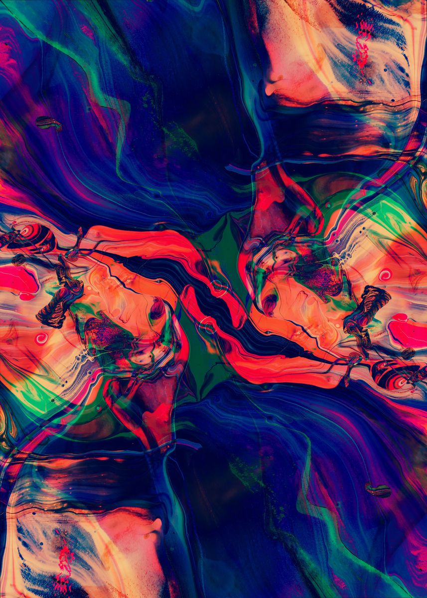 'Abstract Painting' Poster, picture, metal print, paint by Conceptual ...